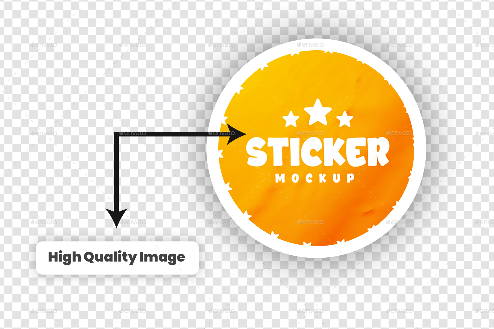 Sticker Mockup PSD file., Graphics | GraphicRiver