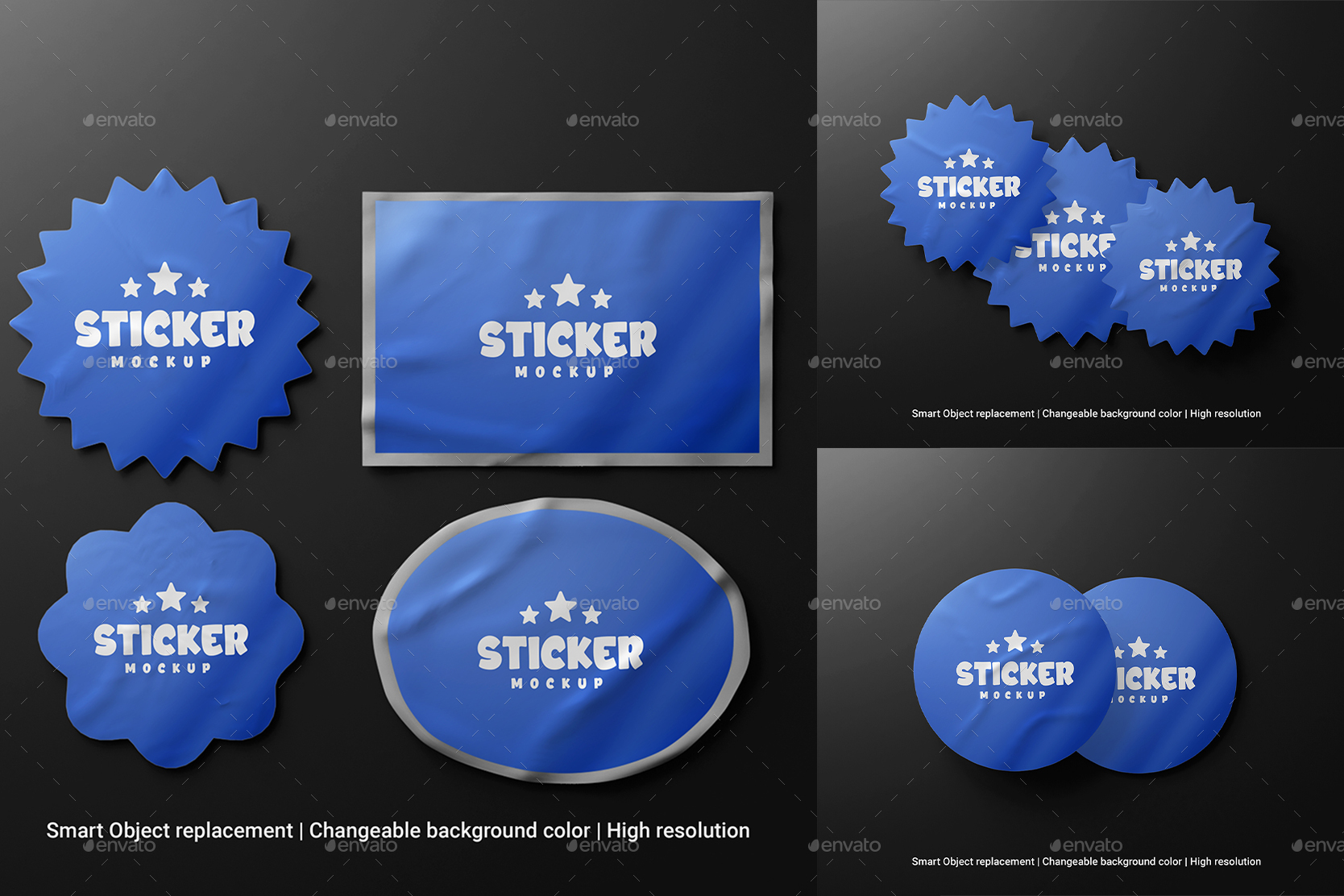 Sticker Mockup PSD file., Graphics | GraphicRiver