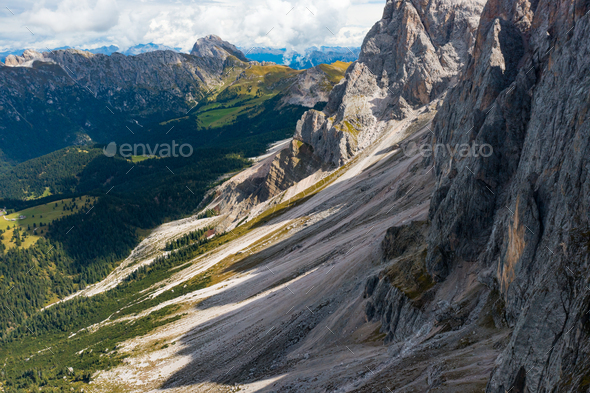 Amazing cliffs of Seceda mountains in Italy Stock Photo by Rimidolove