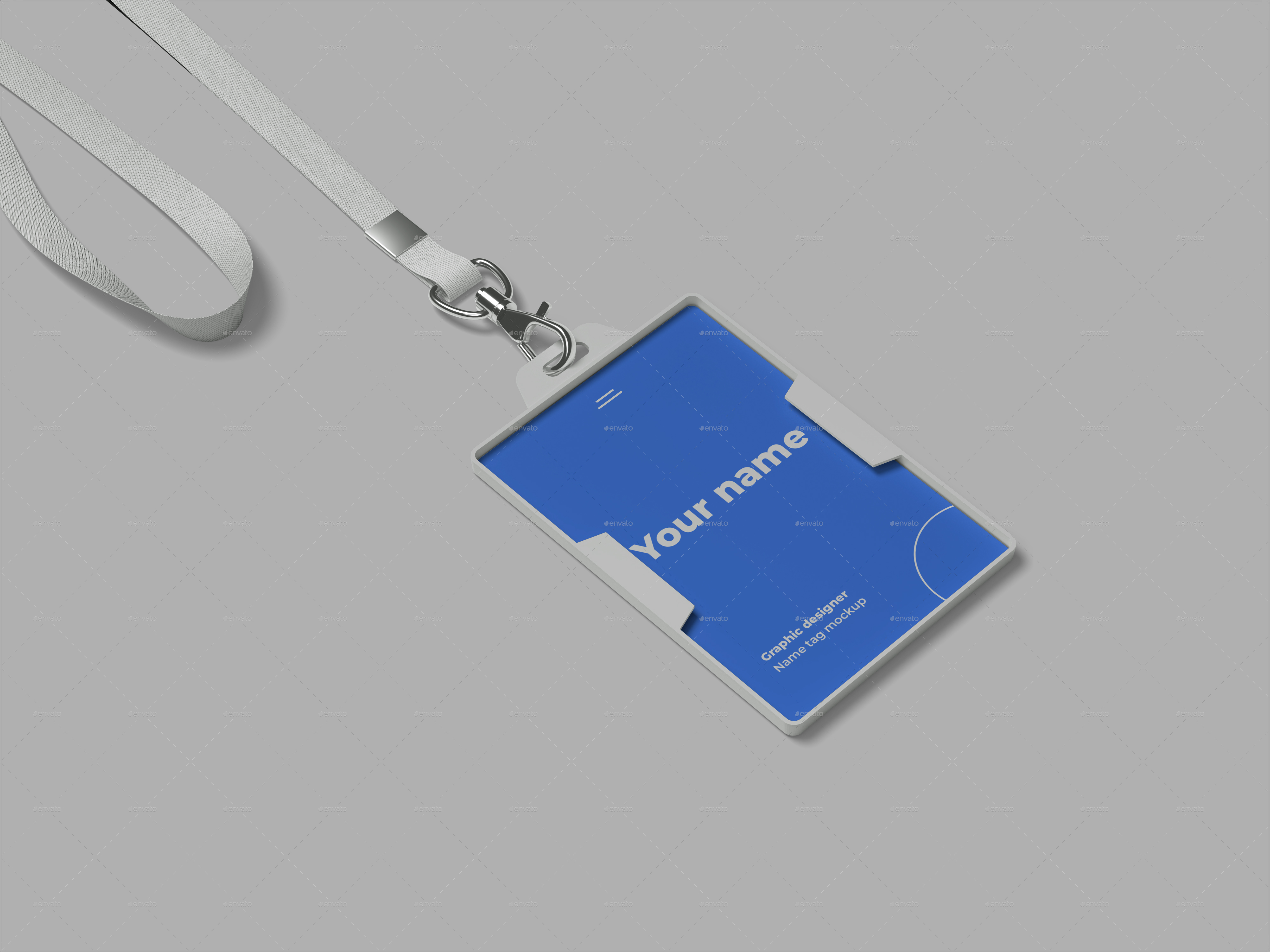 Minimalist Name Tag Mockup, Graphics | GraphicRiver