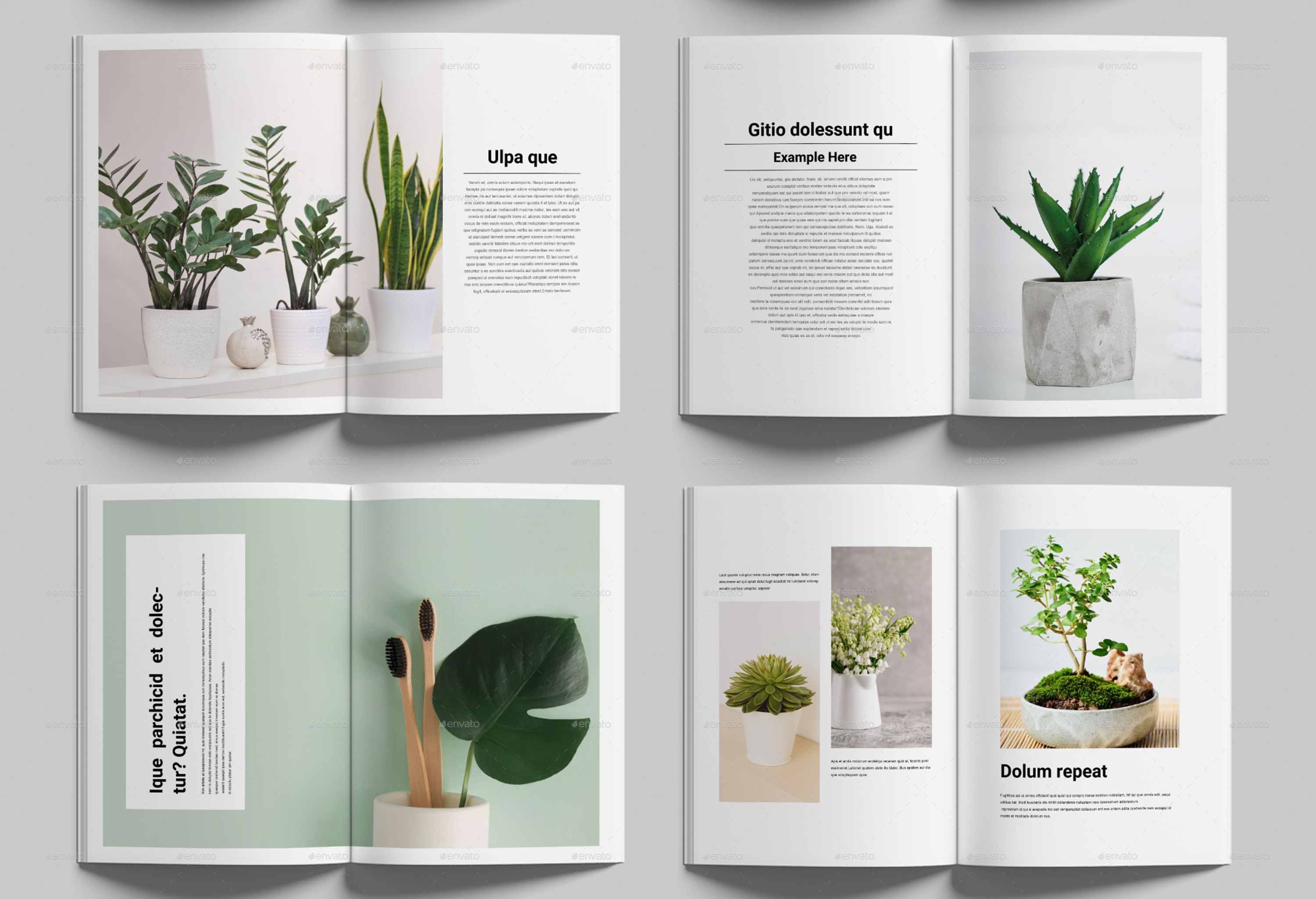 Minimal Magazine Layout, Print Templates | GraphicRiver
