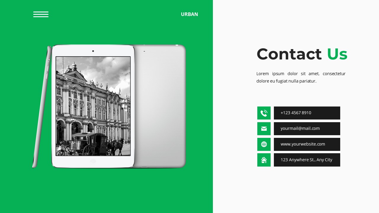 Urban - Urban Planning Powerpoint Templates, Presentation Templates