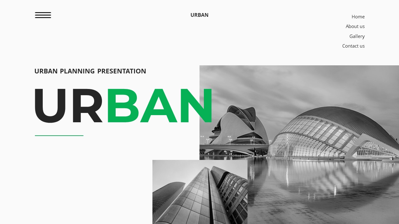 Urban - Urban Planning Google Slide Templates, Presentation Templates