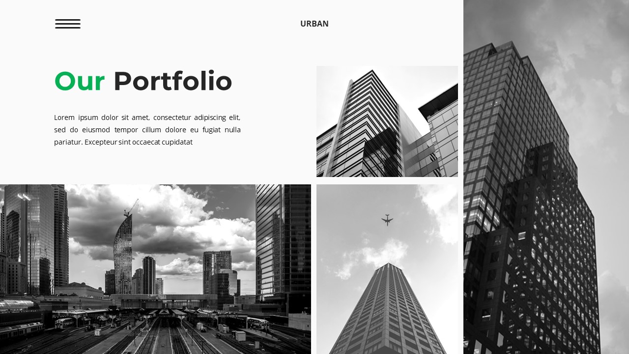 Urban - Urban Planning Google Slide Templates, Presentation Templates