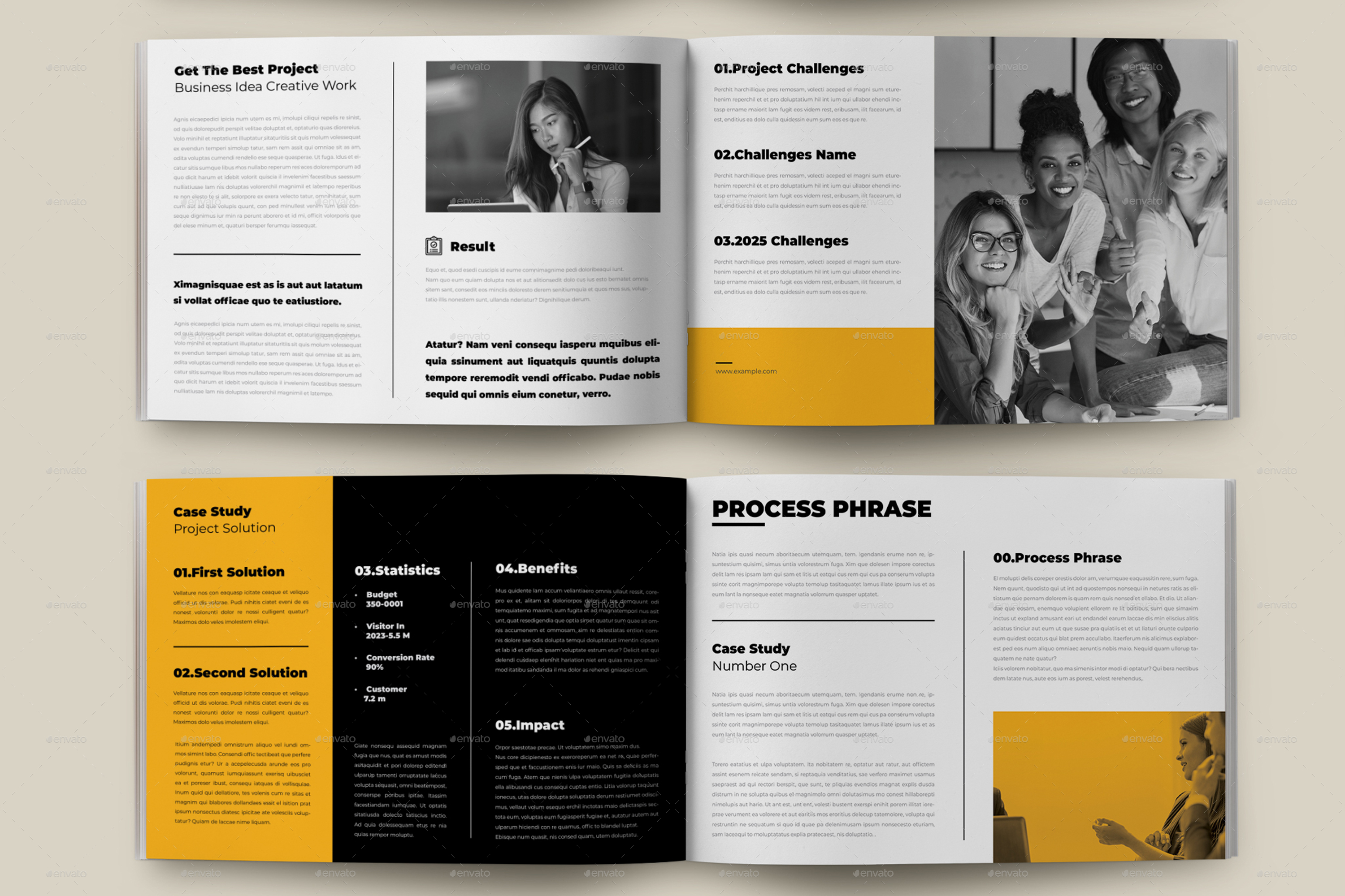 Case Study Booklet Layout, Print Templates | GraphicRiver