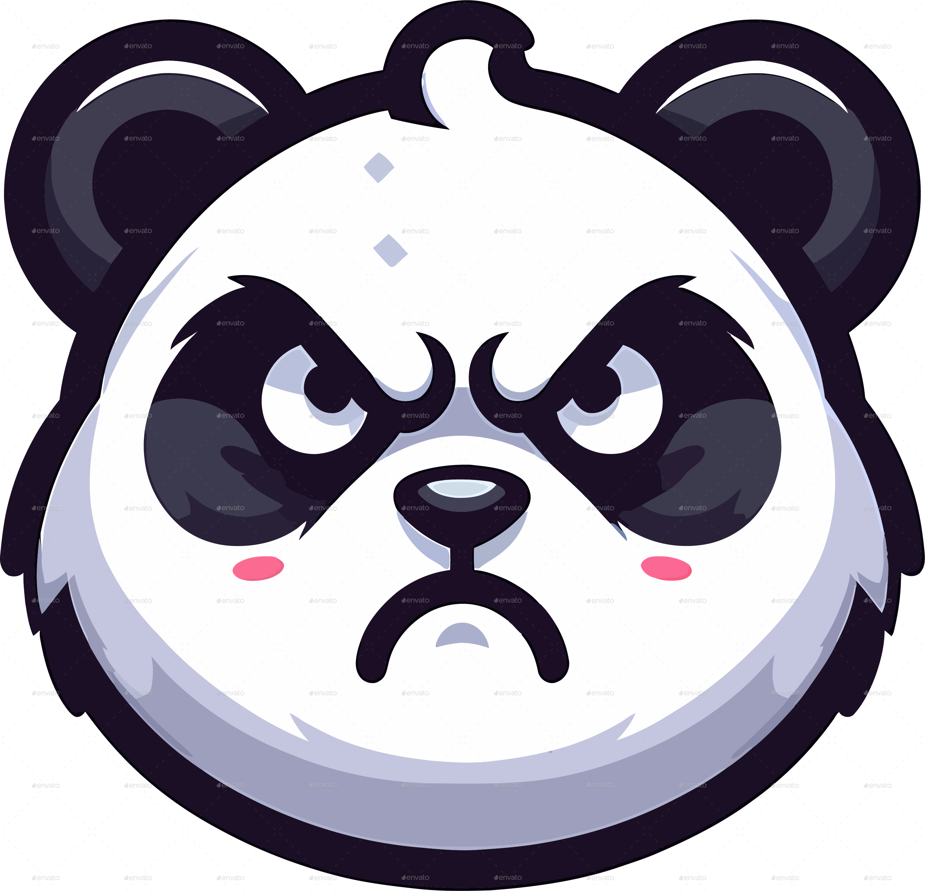 Angry Panda Logo, Logo Templates | GraphicRiver