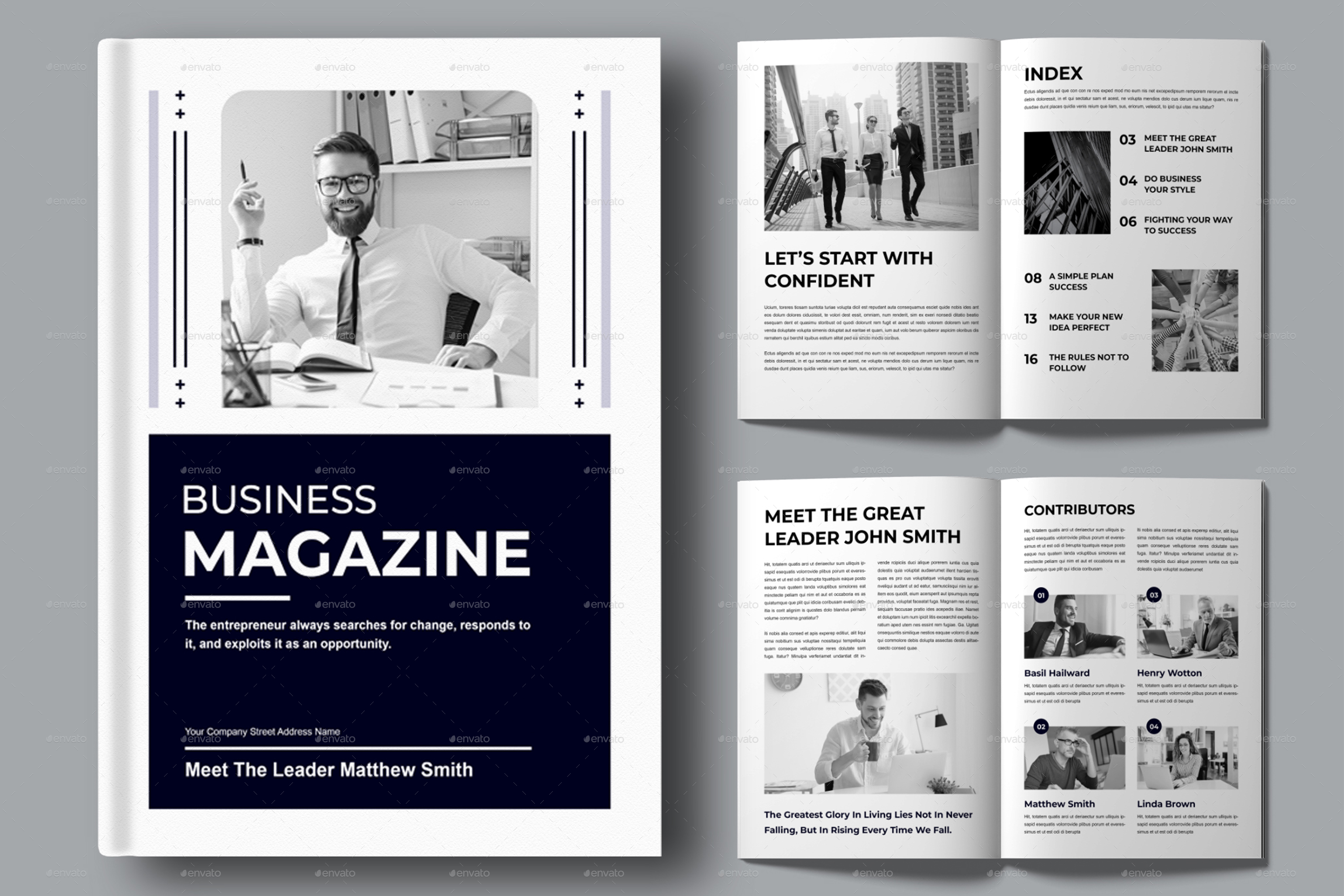 Business Magazine Template, Print Templates | GraphicRiver