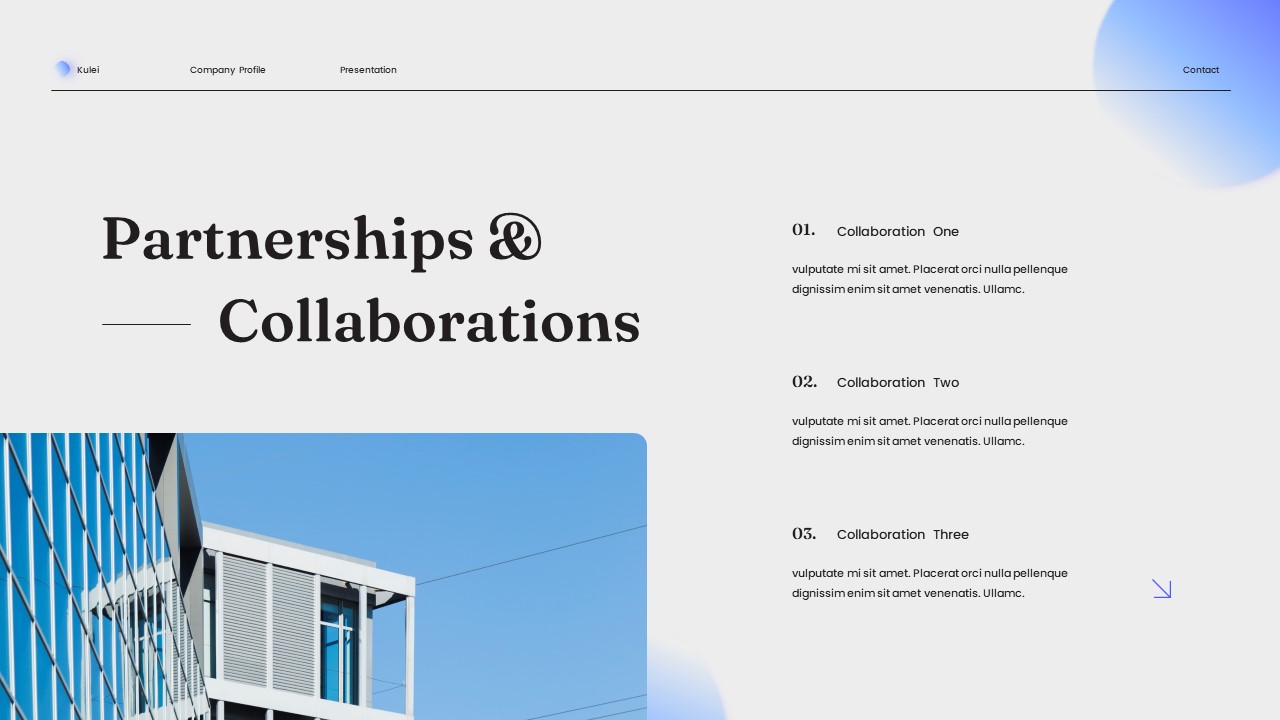 White Blue Minimalist Modern Architecture Company Profile Presentation ...