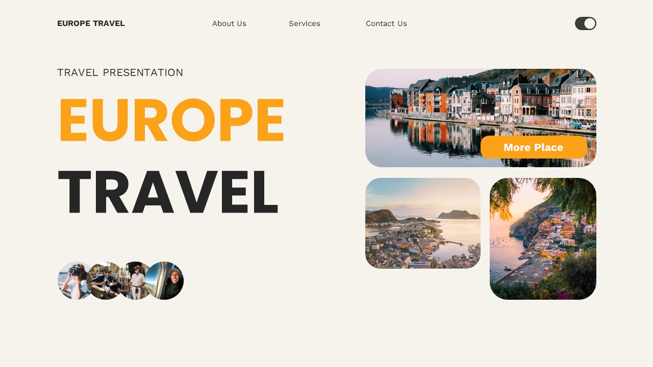 Europe Travel - Travel Powerpoint Templates, Presentation Templates