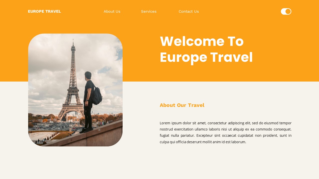 Europe Travel - Travel Powerpoint Templates, Presentation Templates
