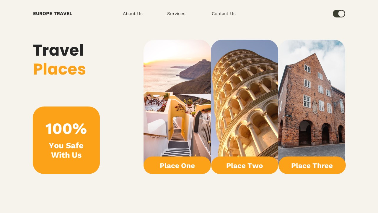 Europe Travel - Travel Powerpoint Templates, Presentation Templates