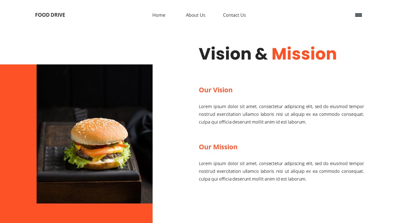 Food Drive - Food Google Slide Templates, Presentation Templates ...