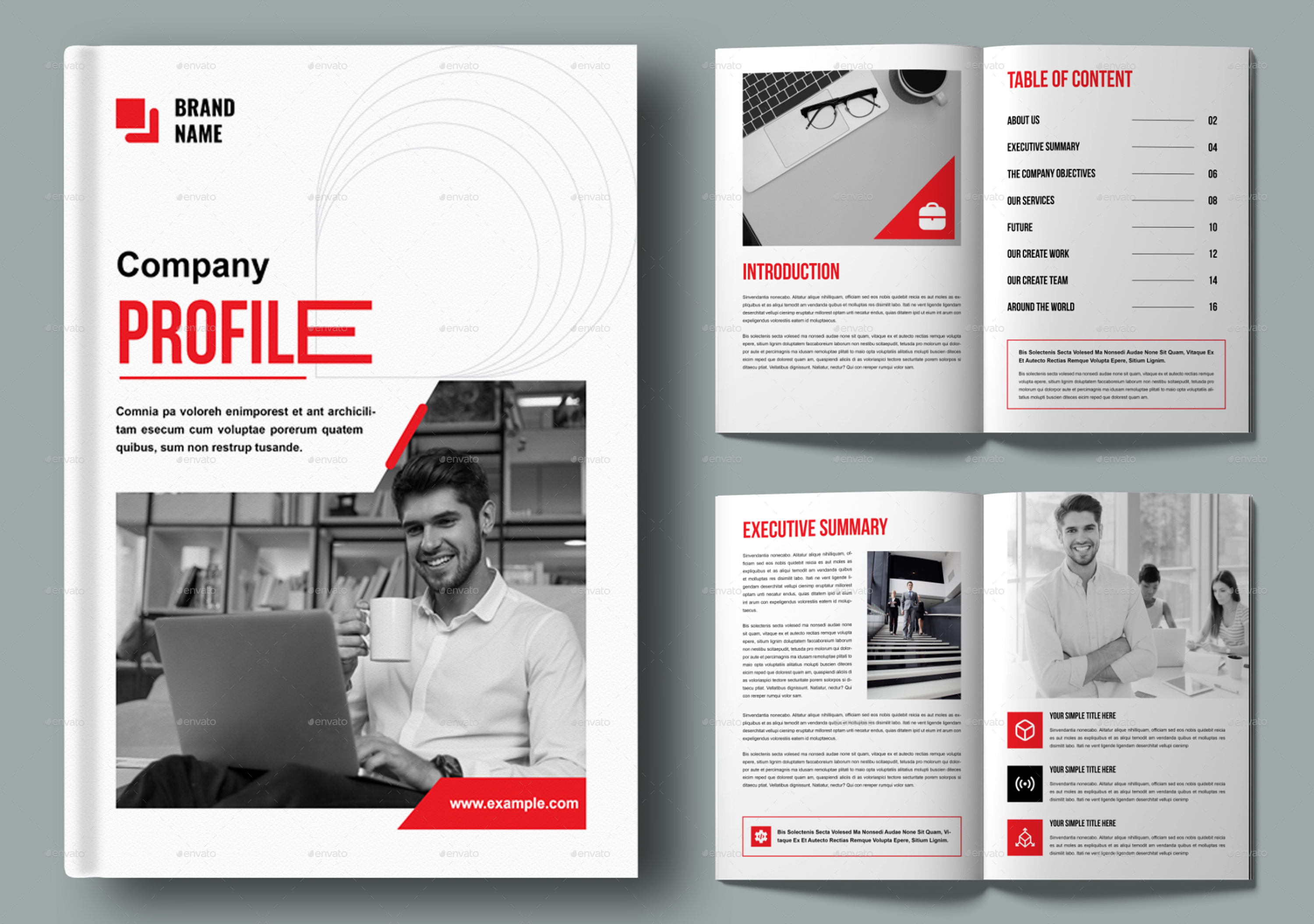 Company Profile Design Layout, Print Templates | GraphicRiver