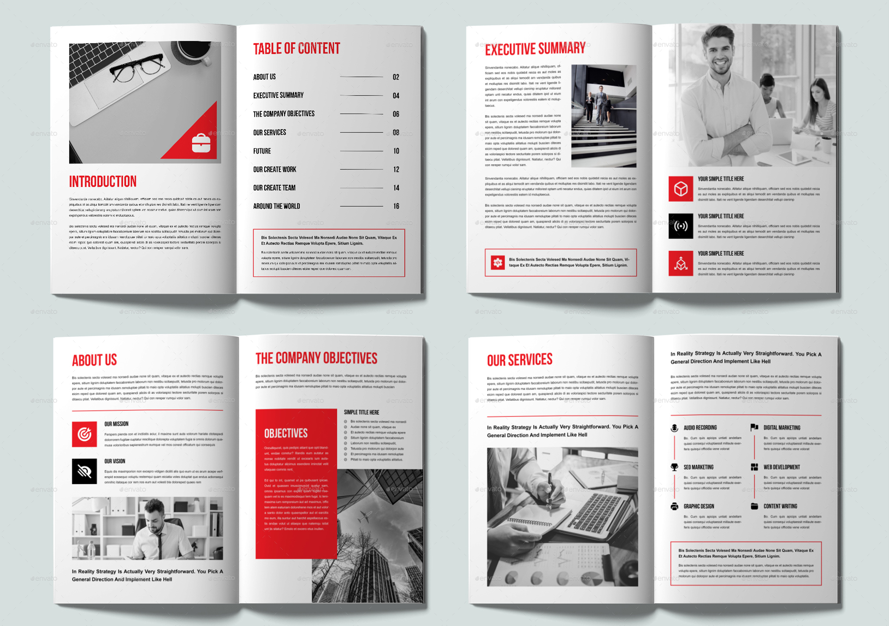 Company Profile Design Layout, Print Templates | GraphicRiver