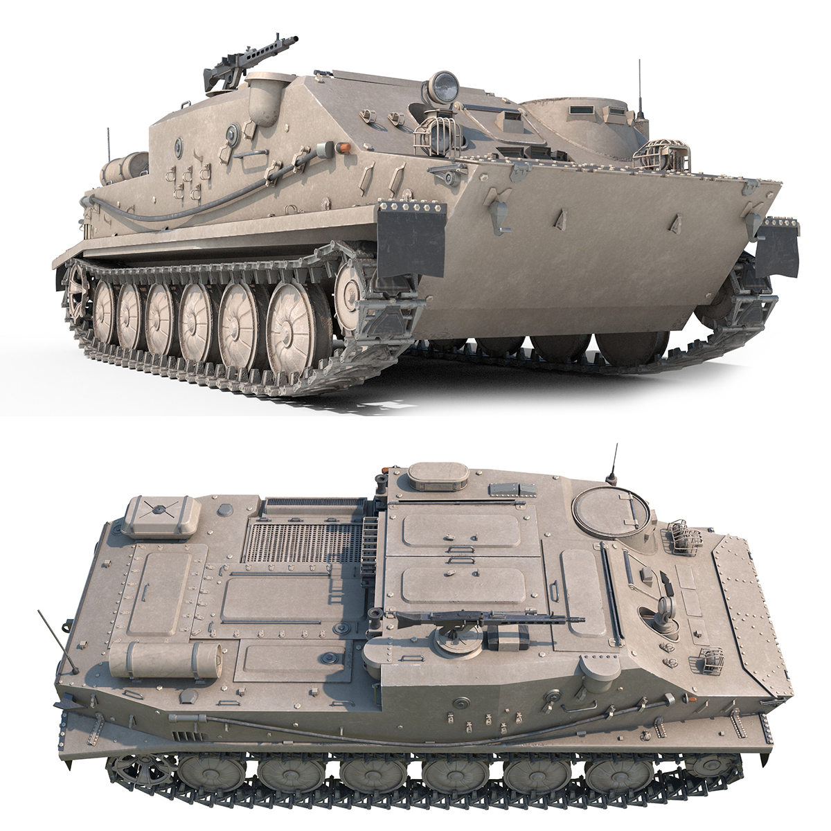 BTR 50 Amphibious Armored Tank by TurboCG | 3DOcean