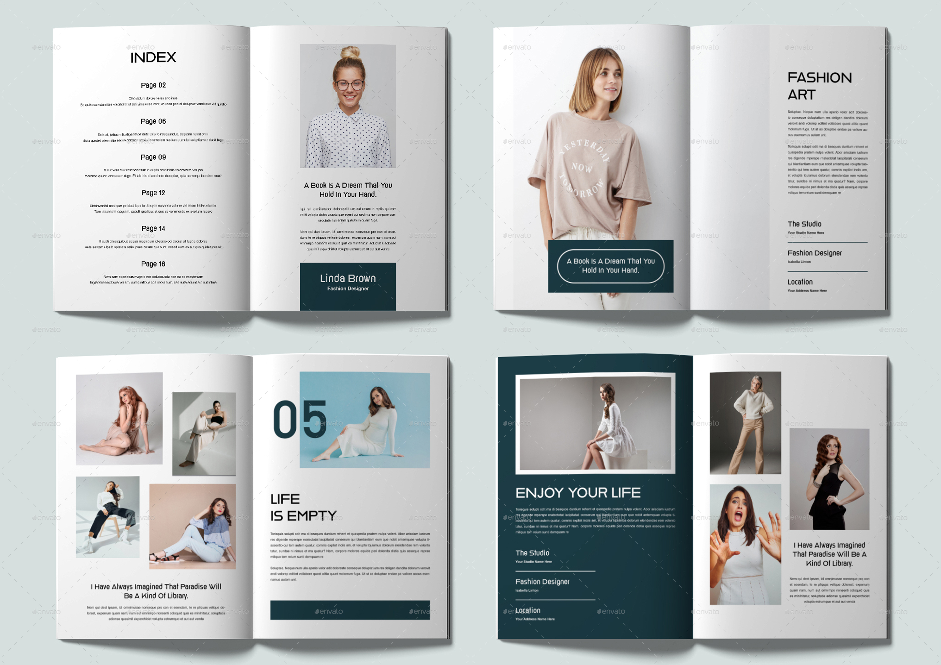 Look Book Magazine Layout, Print Templates | GraphicRiver