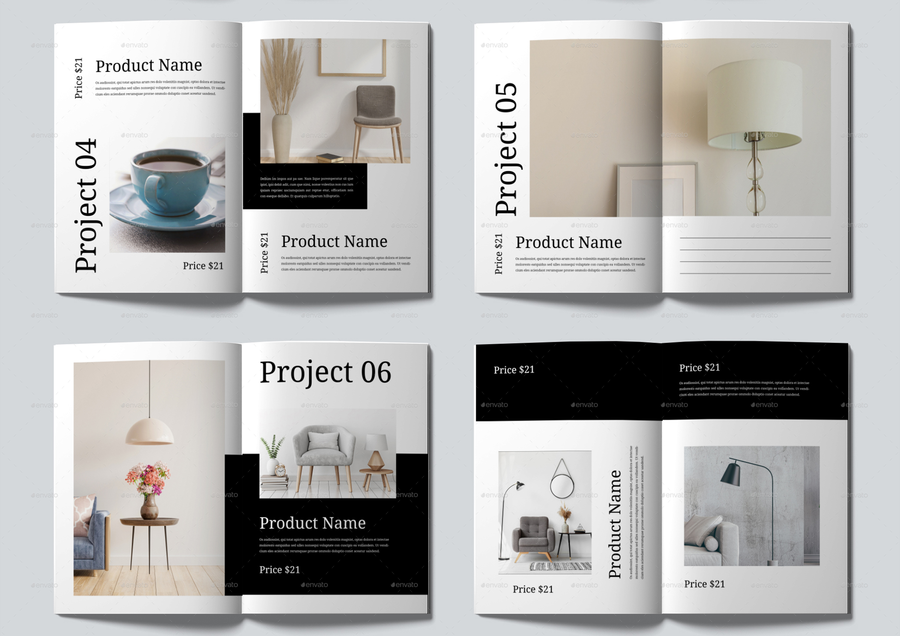 Product Catalog Template Layout, Print Templates | GraphicRiver