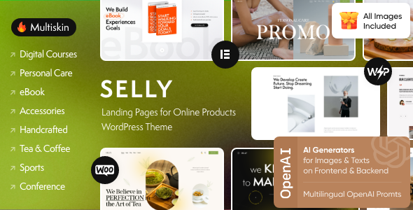 Selly - Marketing Landing Page WordPress Theme by AncoraThemes | ThemeForest