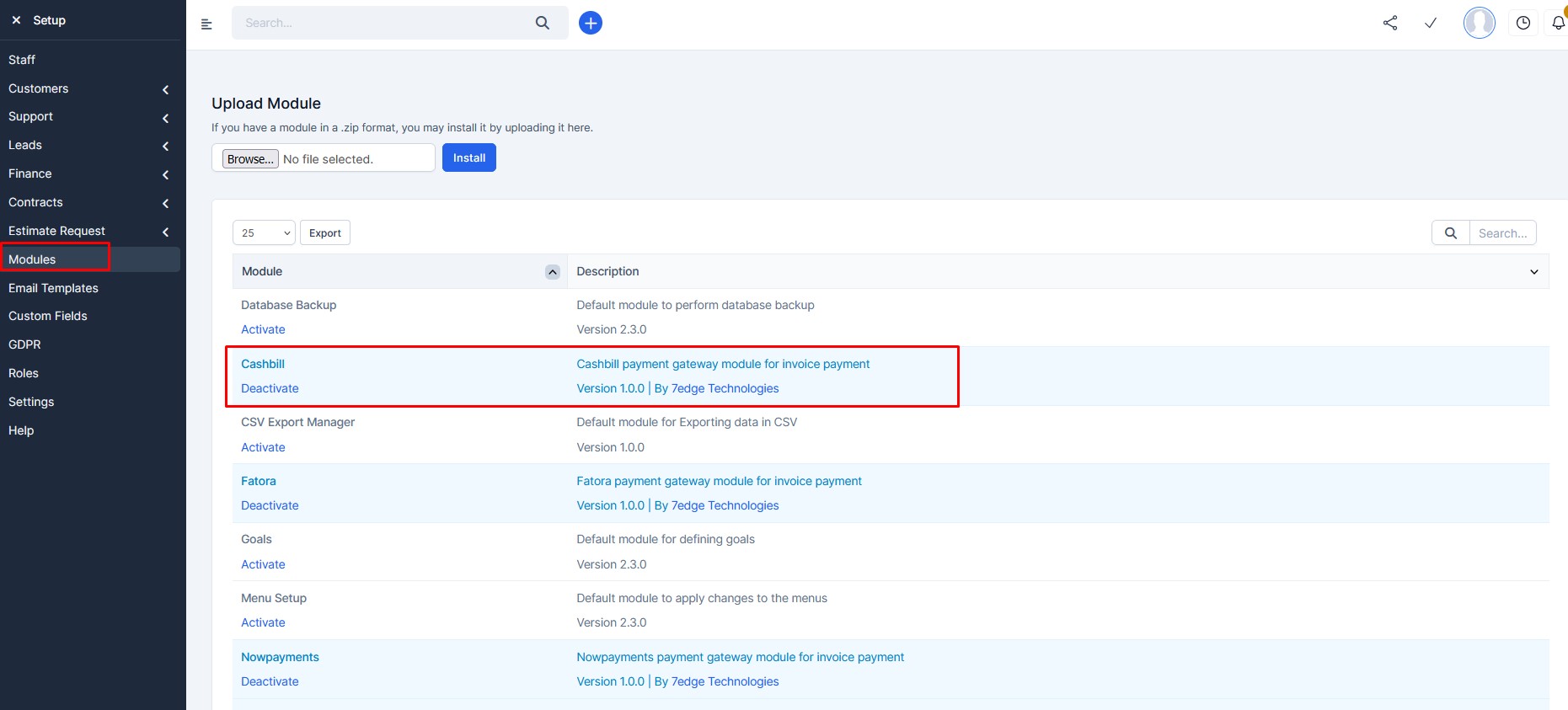 Cashbill Payment Gateway Module For Perfex Crm By 7edgetech Codecanyon