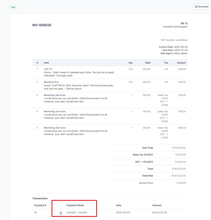 Cashbill Payment Gateway Module For Perfex Crm By 7edgetech Codecanyon