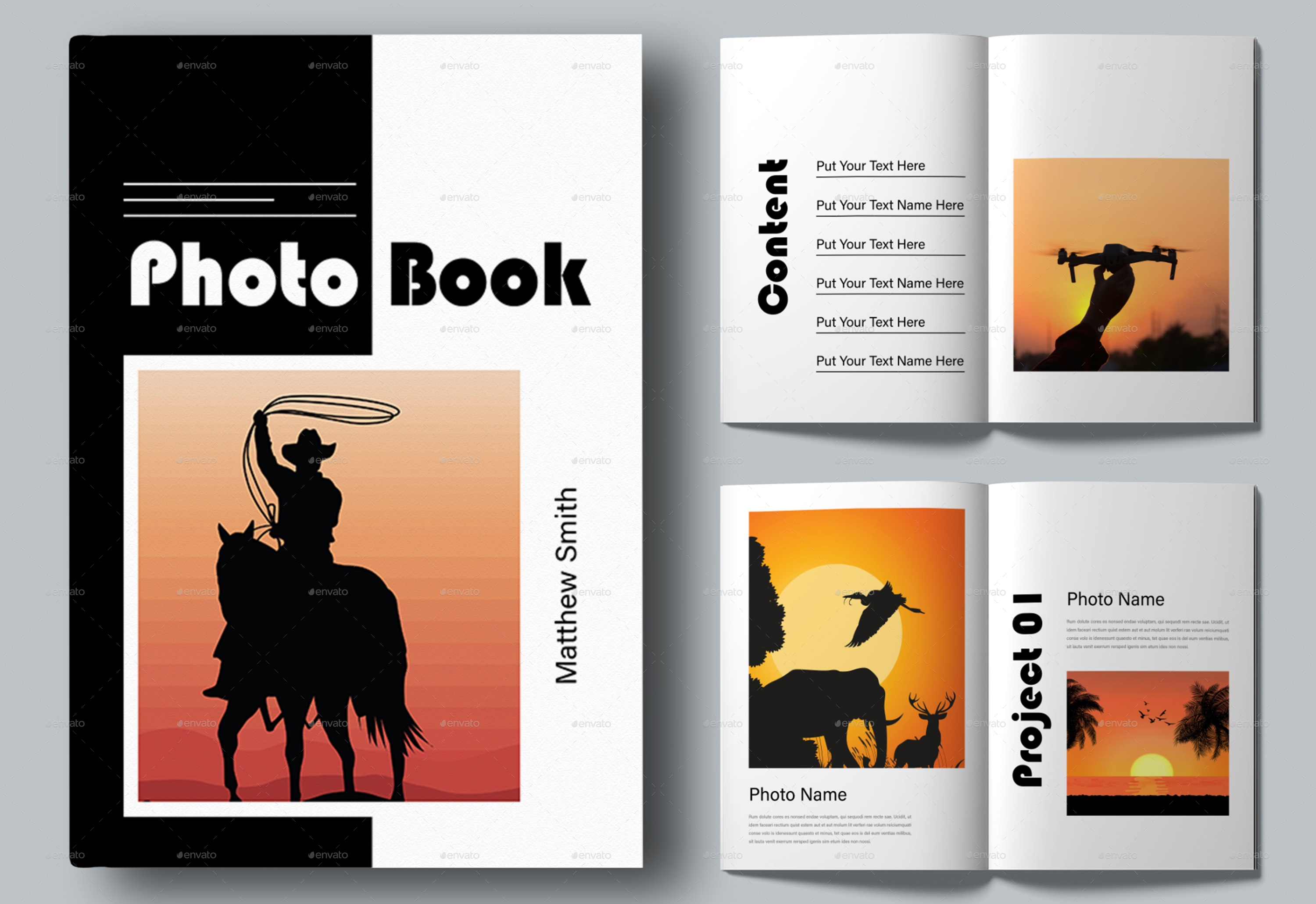 Photo Book Layout, Print Templates | GraphicRiver