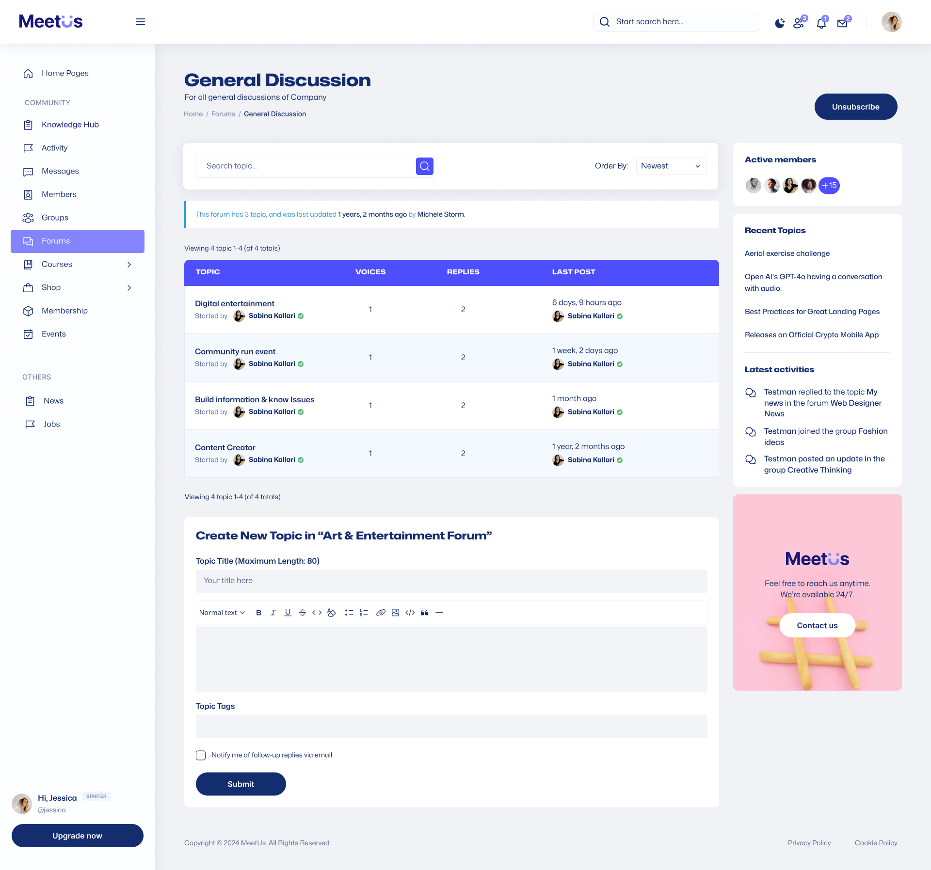 MeetUs - Social Network & Community Figma Template by jwsthemes | ThemeForest