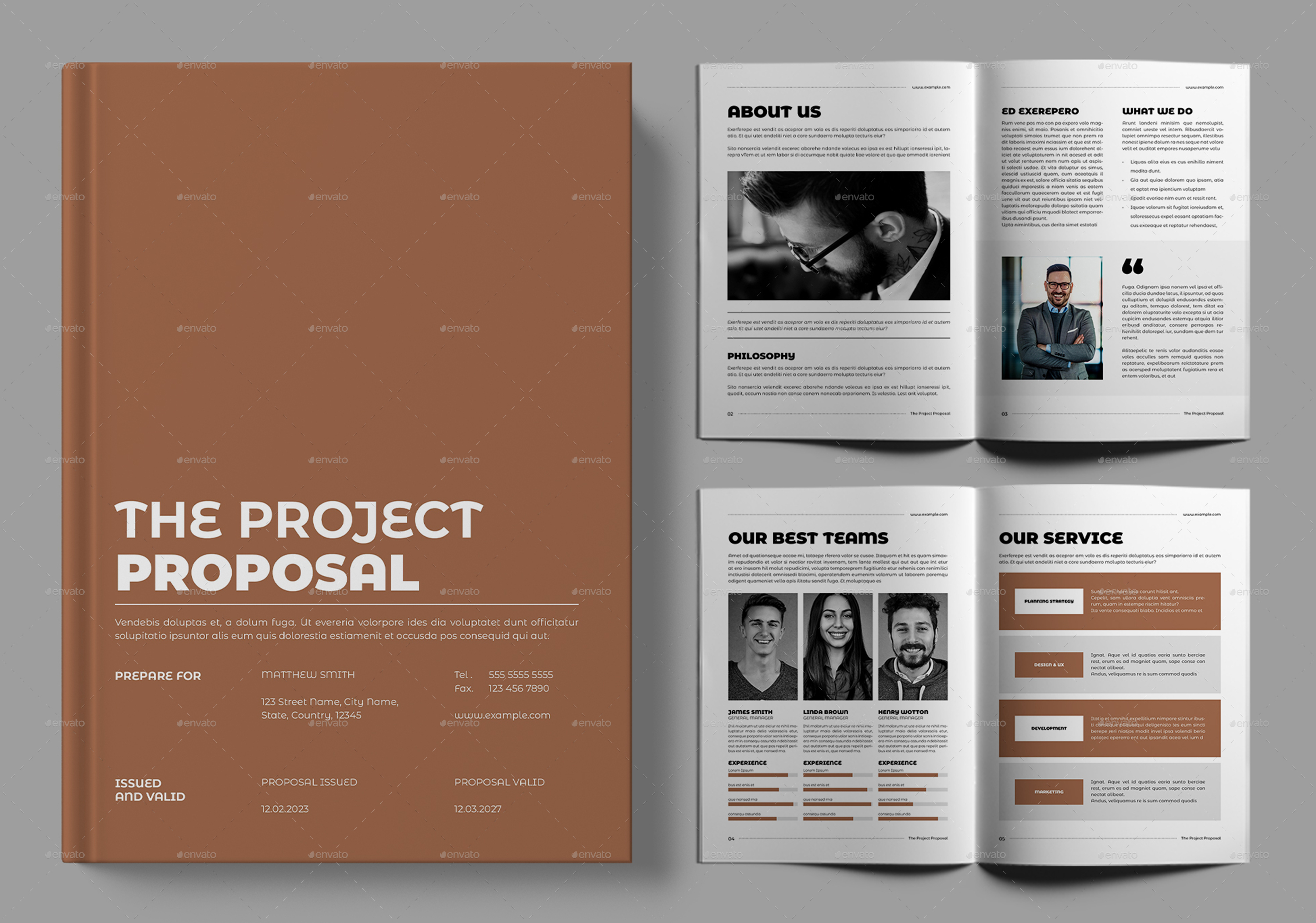 Simple Minimal Project Proposal, Print Templates | GraphicRiver