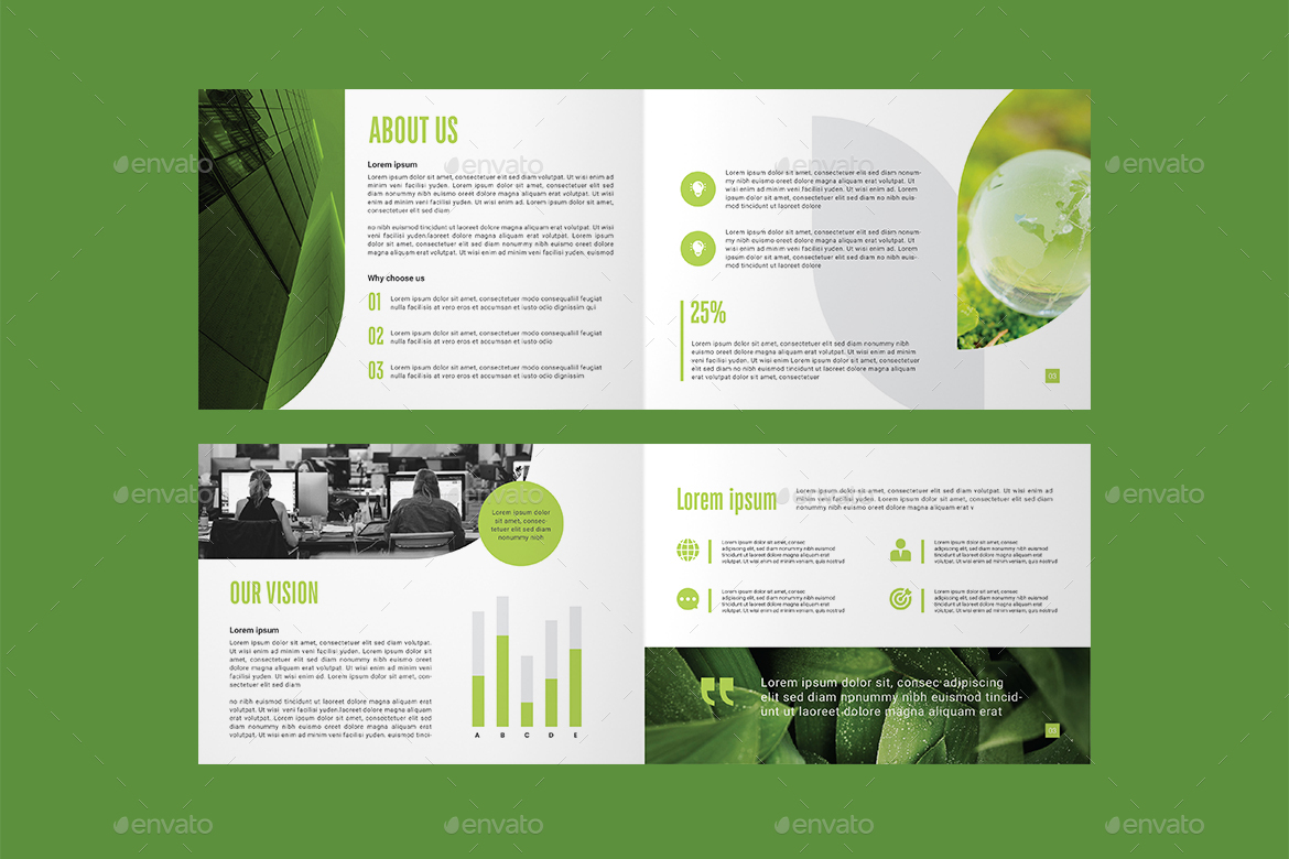 Landscape Company Profile, Print Templates | GraphicRiver