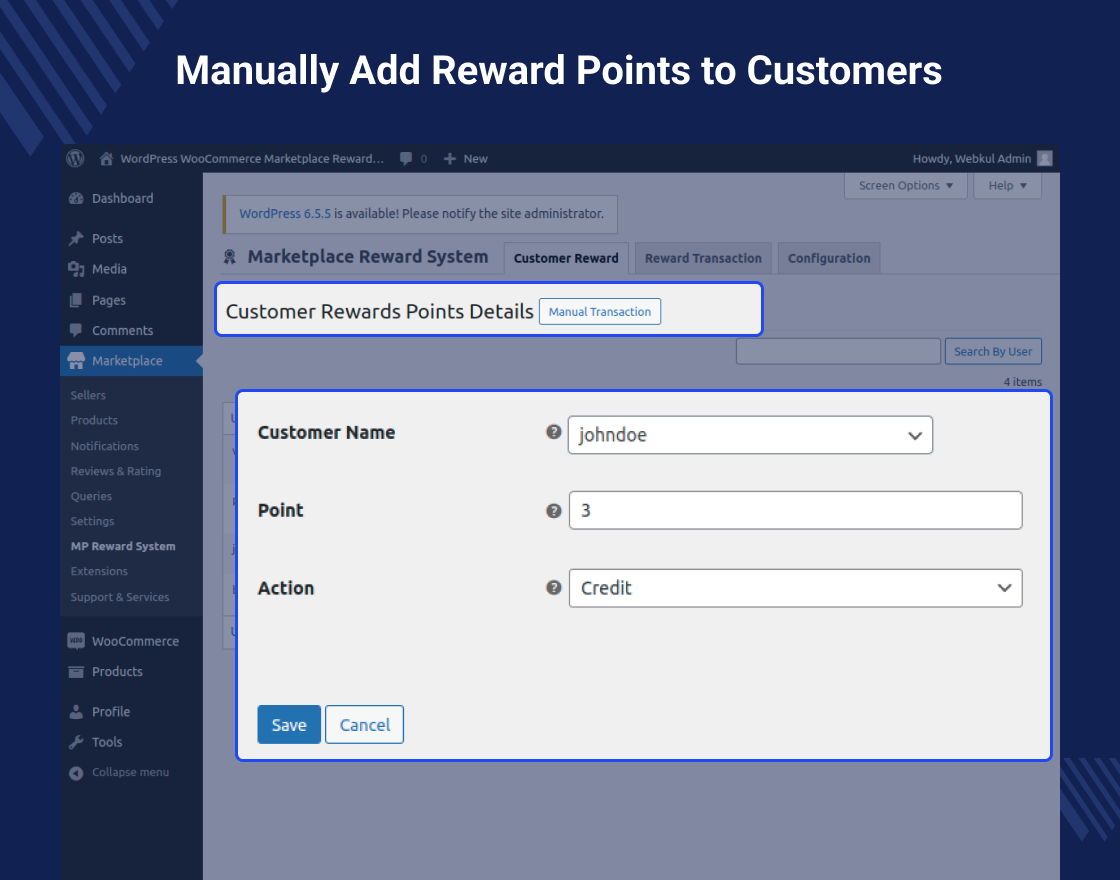 WordPress WooCommerce Marketplace Reward System Plugin by Webkul ...