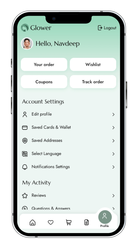 Glower - React Native Expo Cosmetics eCommerce Mobile App Template by ...