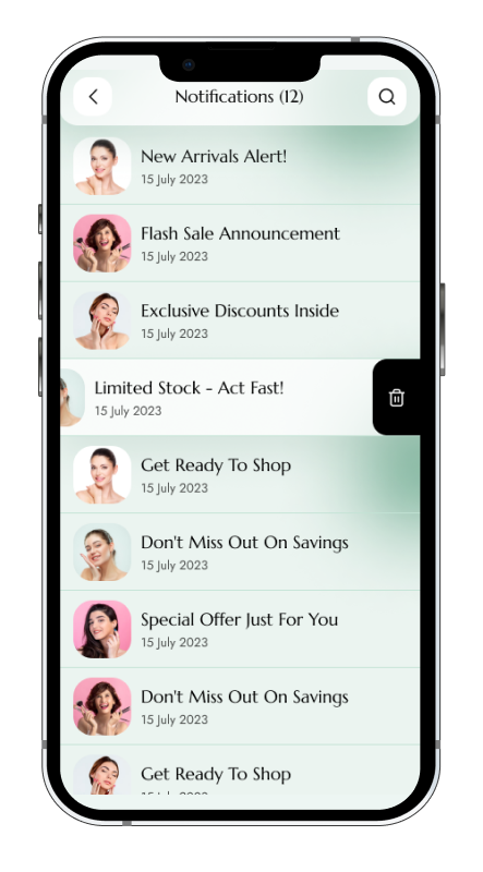Glower - React Native Expo Cosmetics eCommerce Mobile App Template by DexignZone