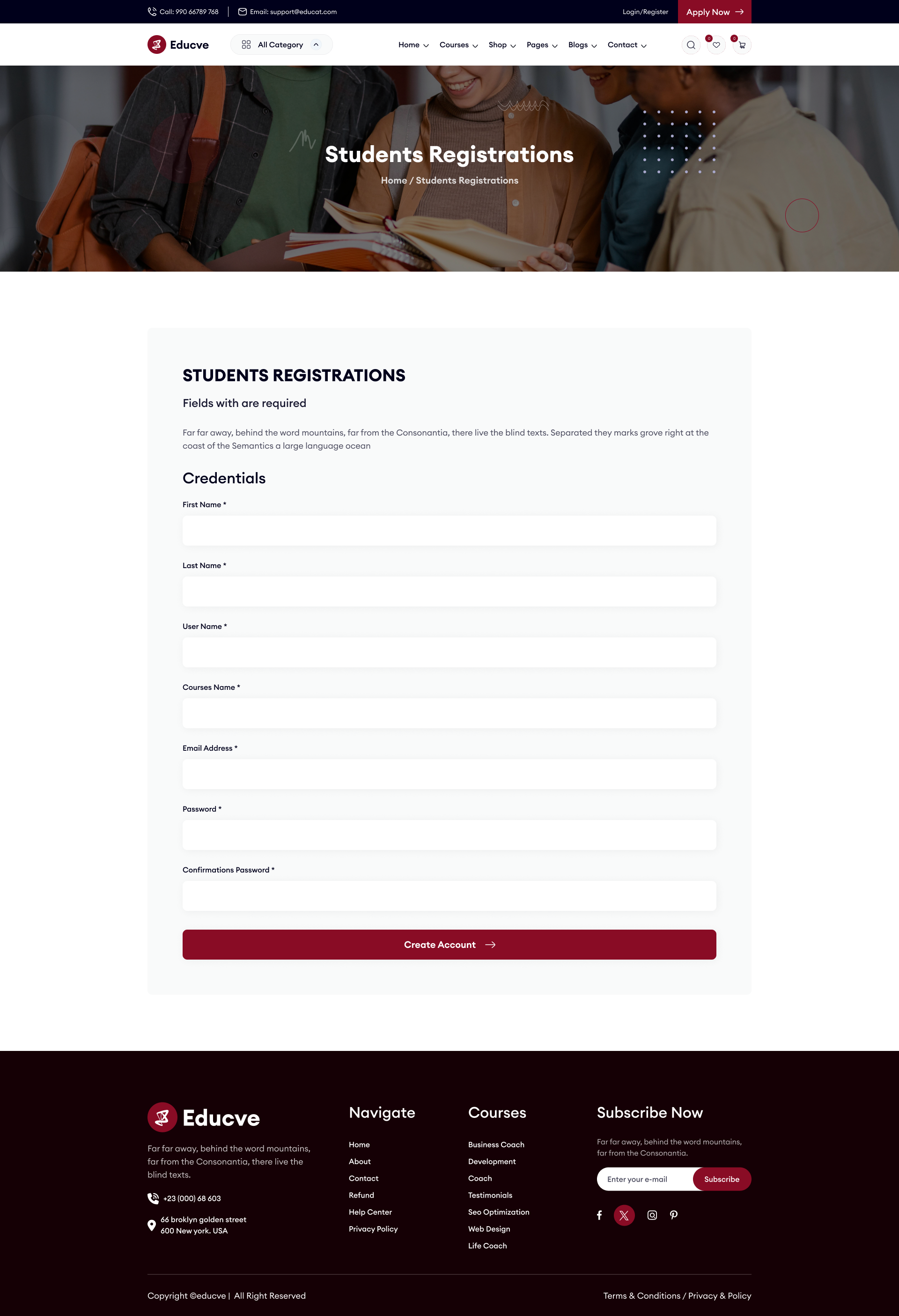 Educve-University, Online Courses & Education Figma Template by ThemeDox