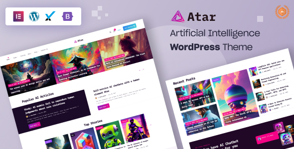 Atar - AI Startup Company Elementor WordPress Theme by HiboTheme | ThemeForest