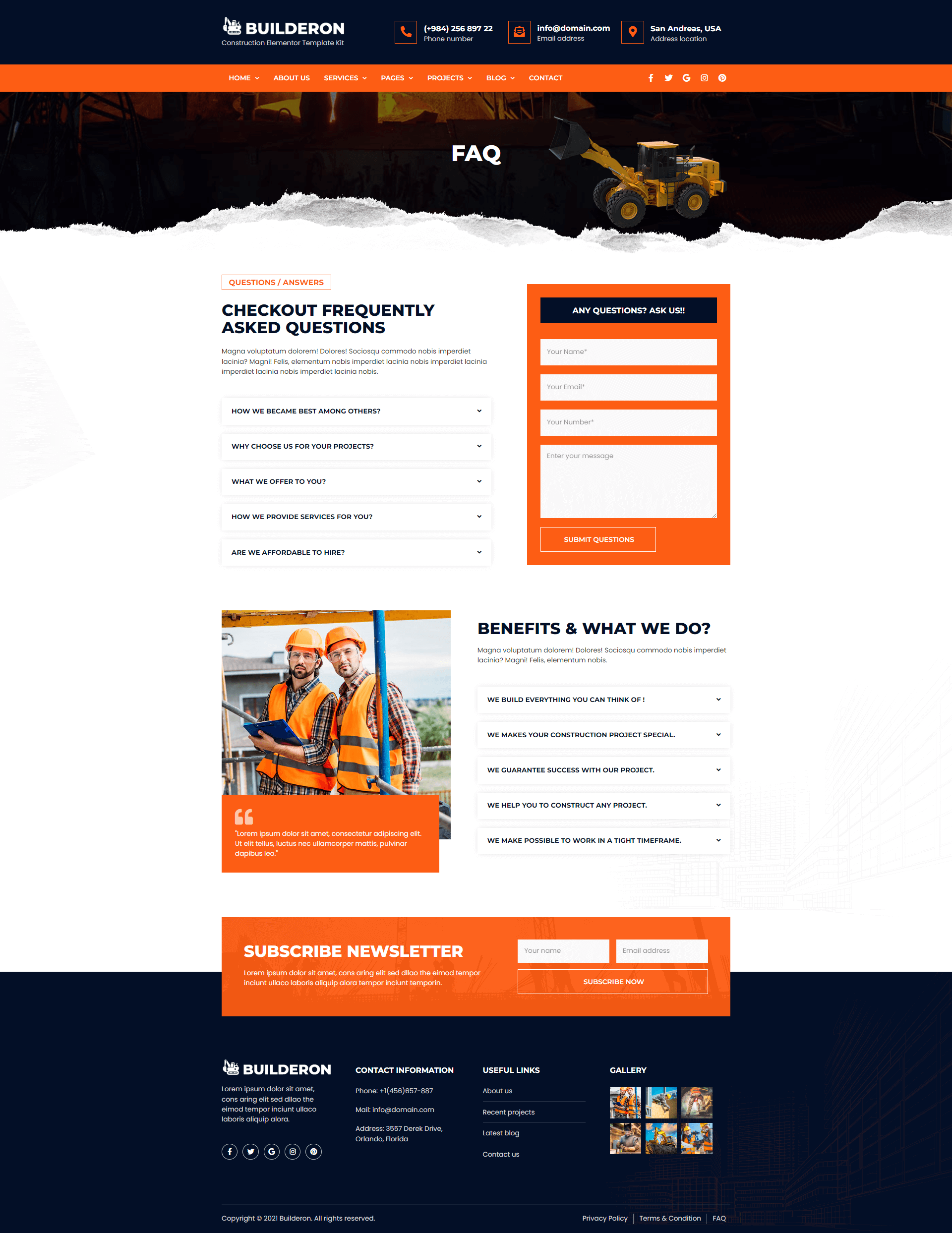 Builderon – Construction & Industry Figma Template by bosathemes ...