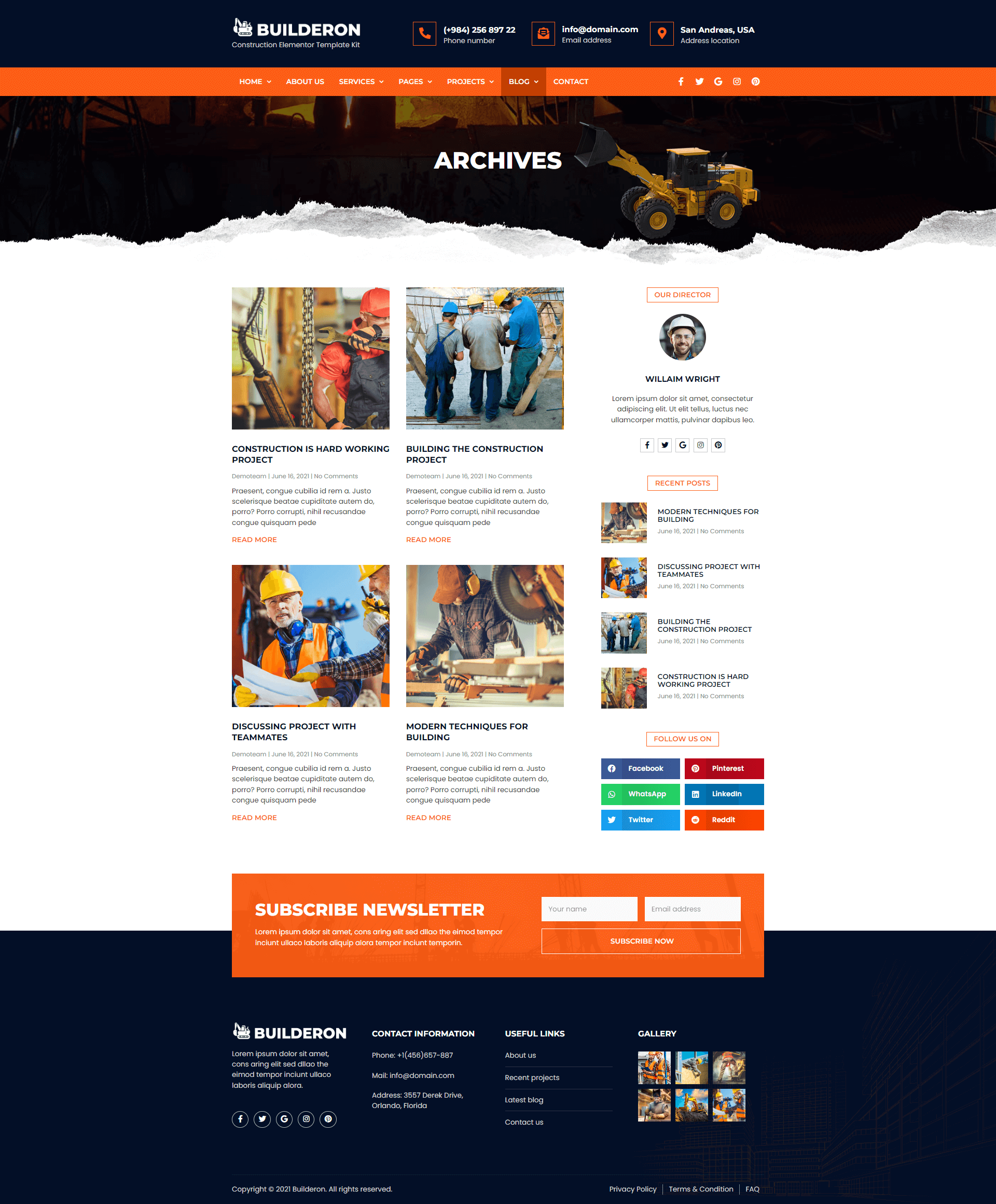 Builderon – Construction & Industry Figma Template by bosathemes ...