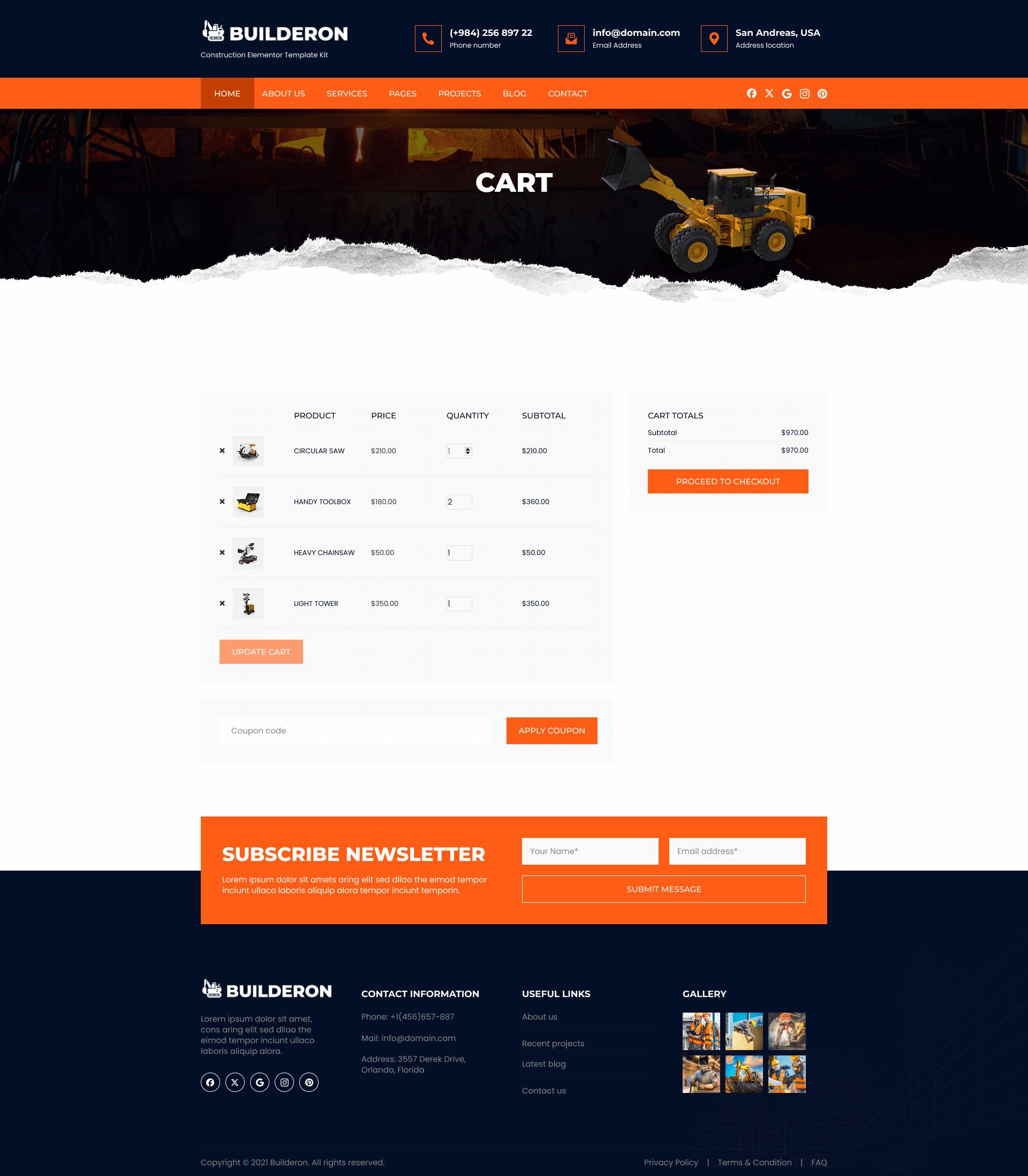 Builderon – Construction & Industry Figma Template by bosathemes ...