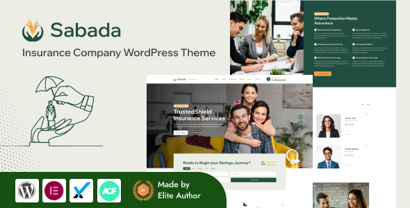 Sabada - Multipurpose Insurance Services Elementor WordPress Theme by ...