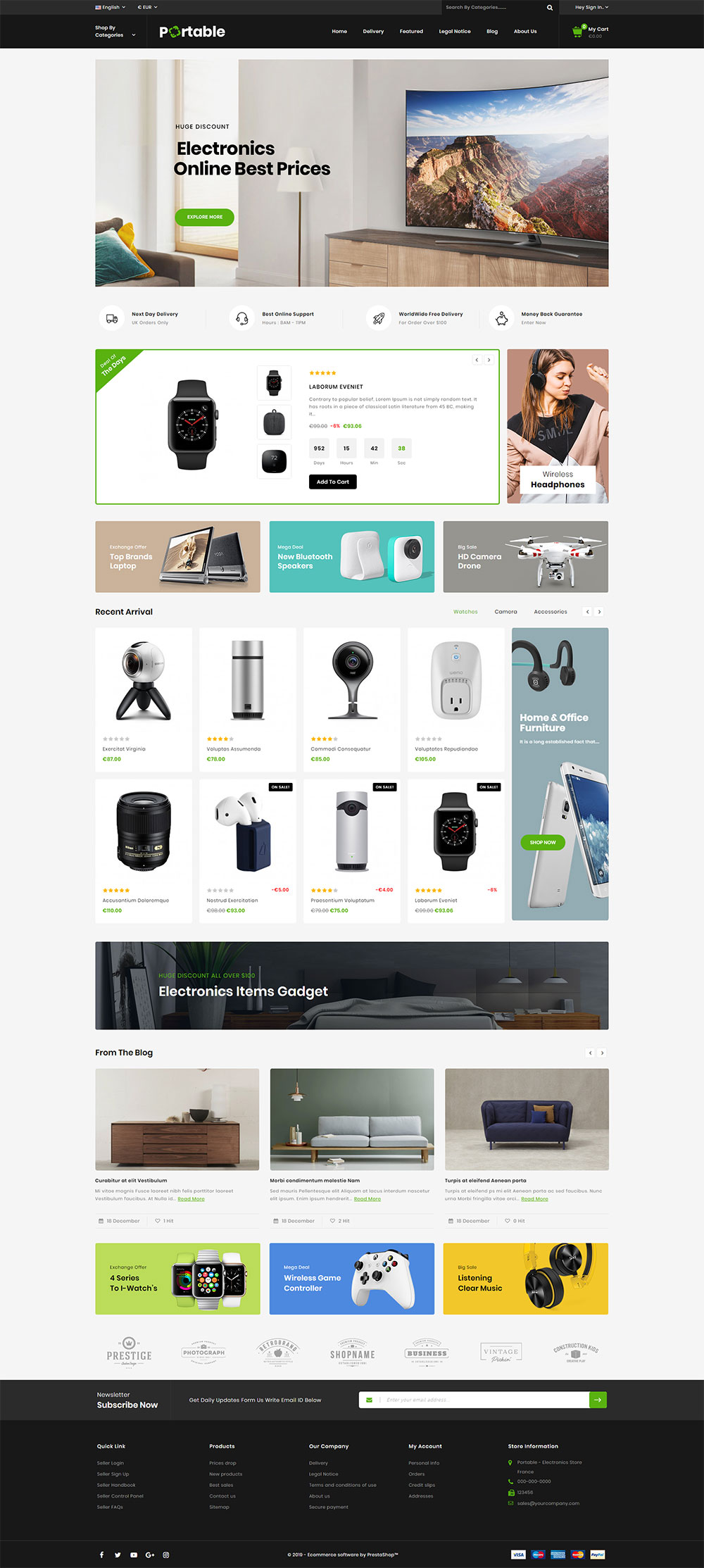 Portable - MegaStore Prestashop 1.7 & 8.x Responsive Theme by codezeel