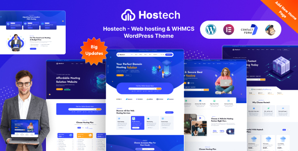 Hostech - Web hosting & WHMCS WordPress theme by Gramentheme | ThemeForest