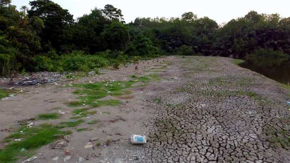 Macaque monkeys run at rural area of wetland, Stock Footage | VideoHive