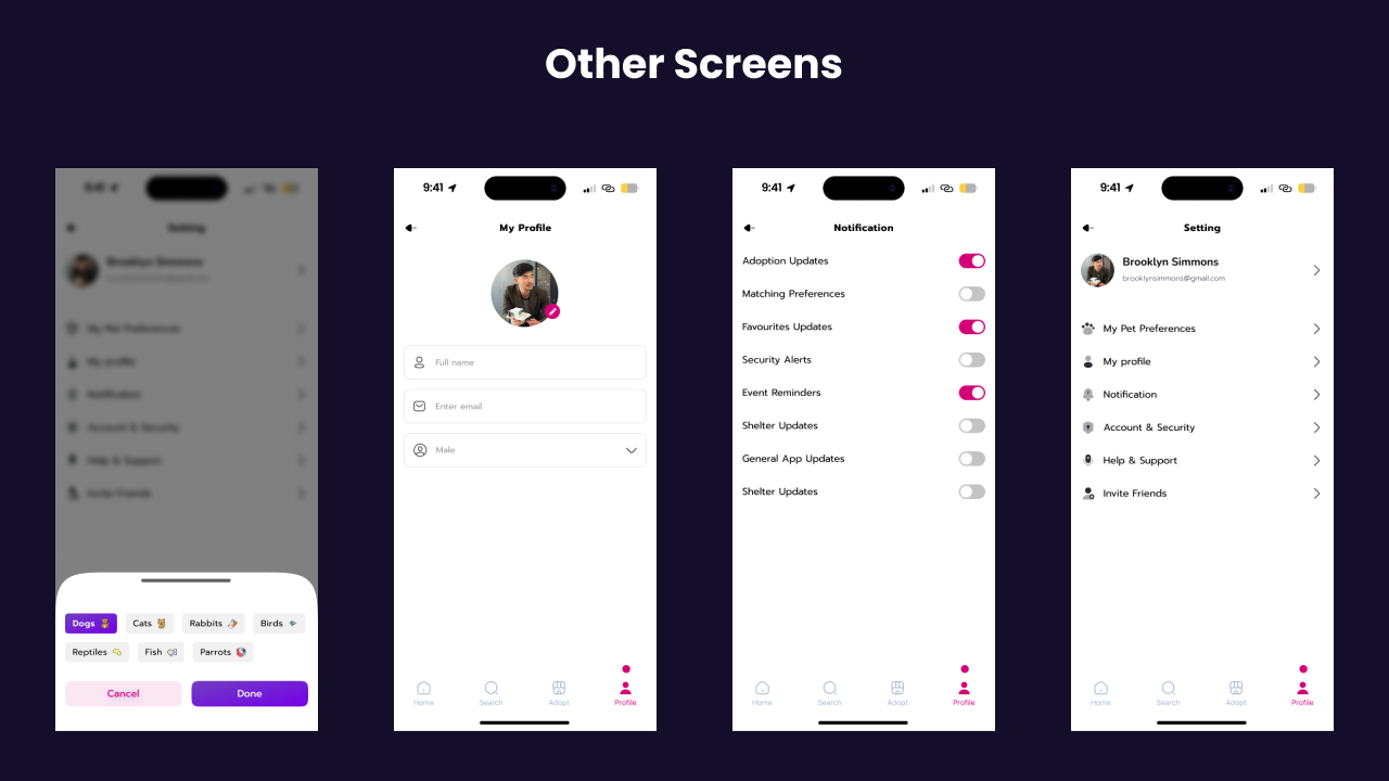 Pet-Pix Pet Adoption React Native Expo App | Free Figma | iOS | Android ...