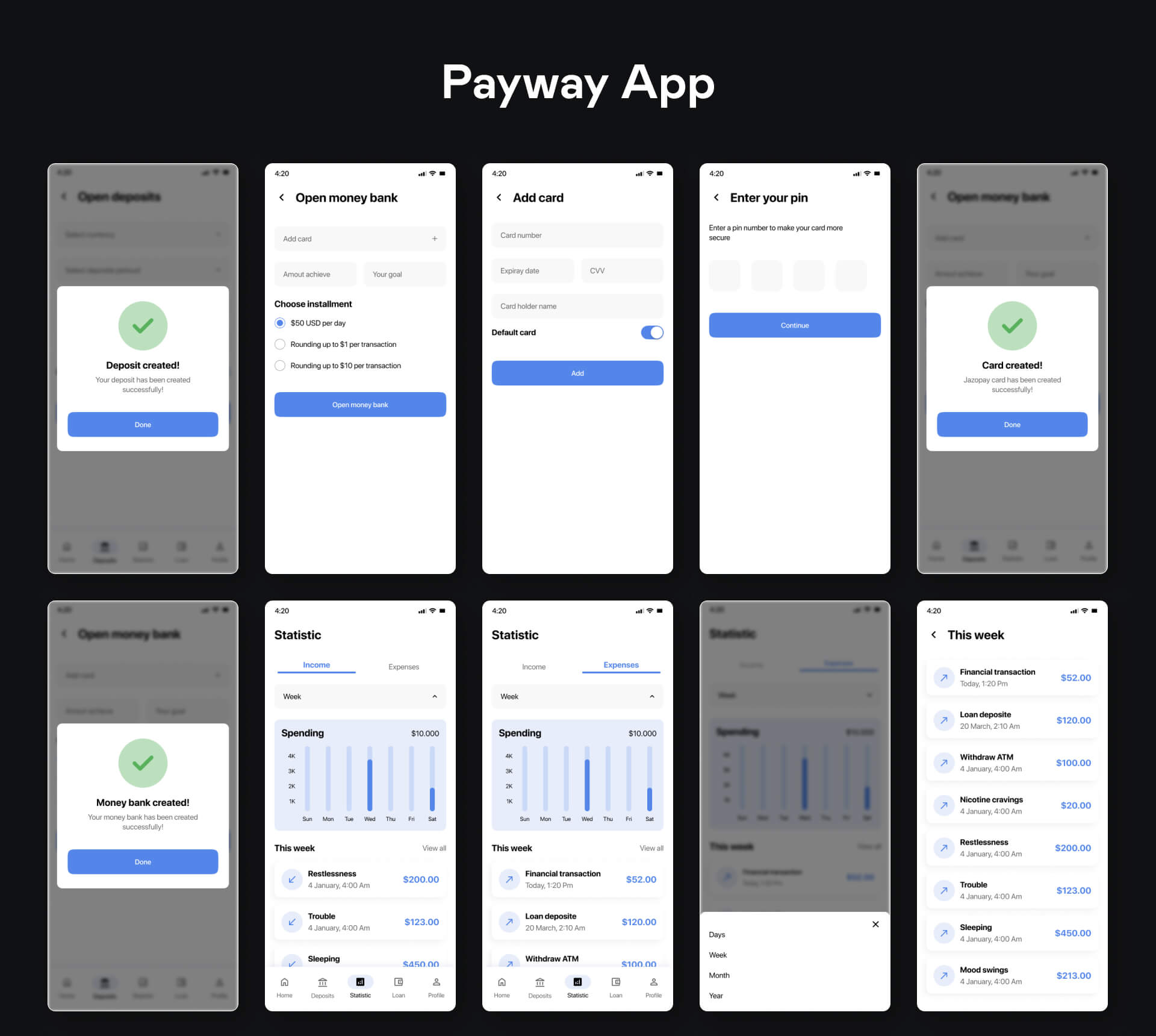 Payway UI template | Pay & Transfer Money template in Flutter | Digital Payment app template by ...