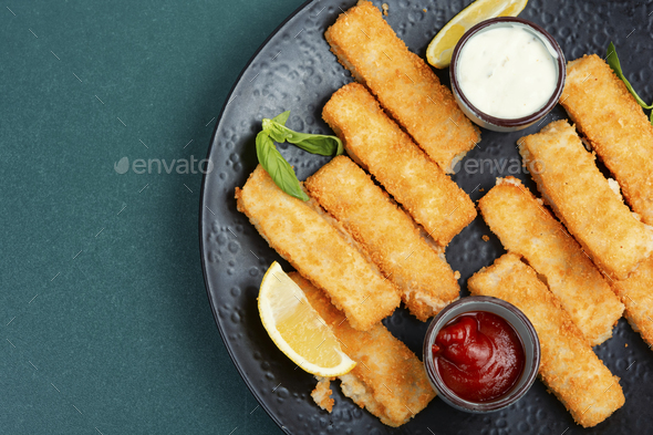 Cod fish nuggets, seafood. Stock Photo by Nikolaydonetsk | PhotoDune