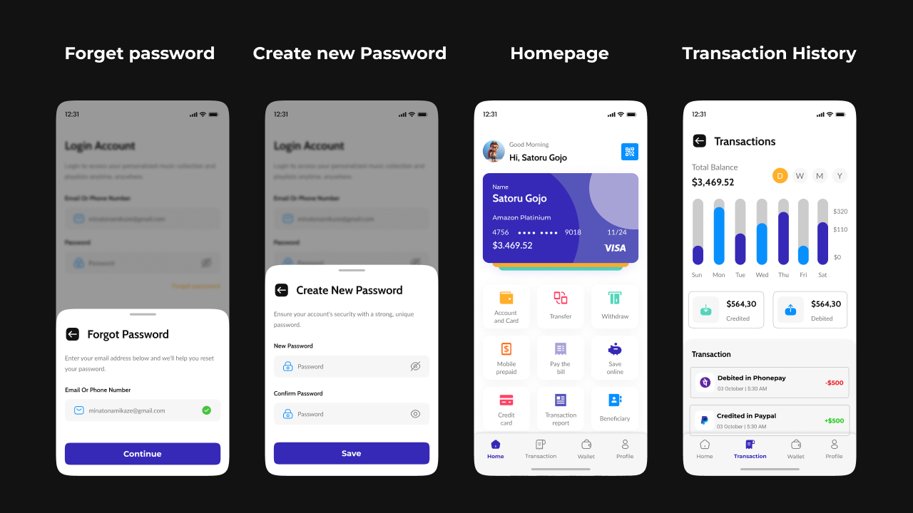 BG Finance - Banking React Native Expo App | Free Figma | iOS | Android ...