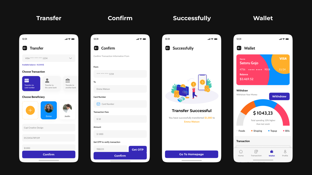 BG Finance - Banking React Native Expo App | Free Figma | iOS | Android ...