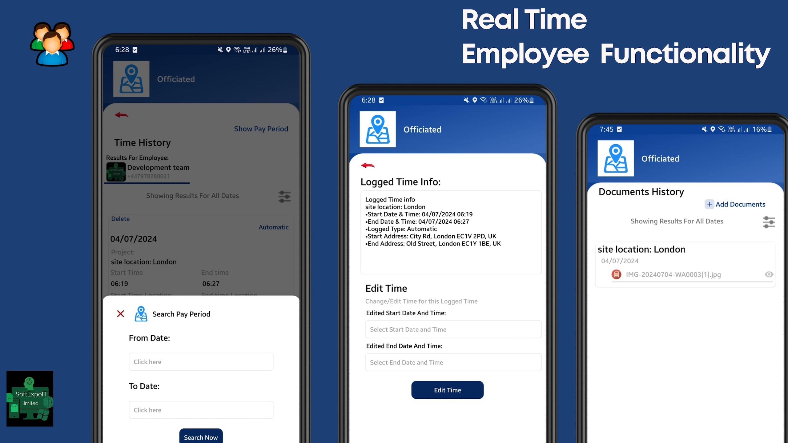 Officiated v1 : Monitor Employees Realtime Location, Track Time and ...
