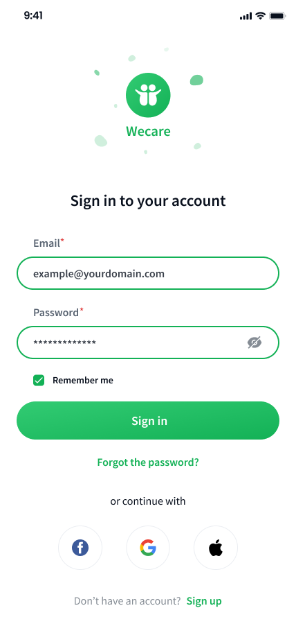 Wecare - Donation, Charity, & Fundraising React Native CLI App Ui Kit by lalastudio12