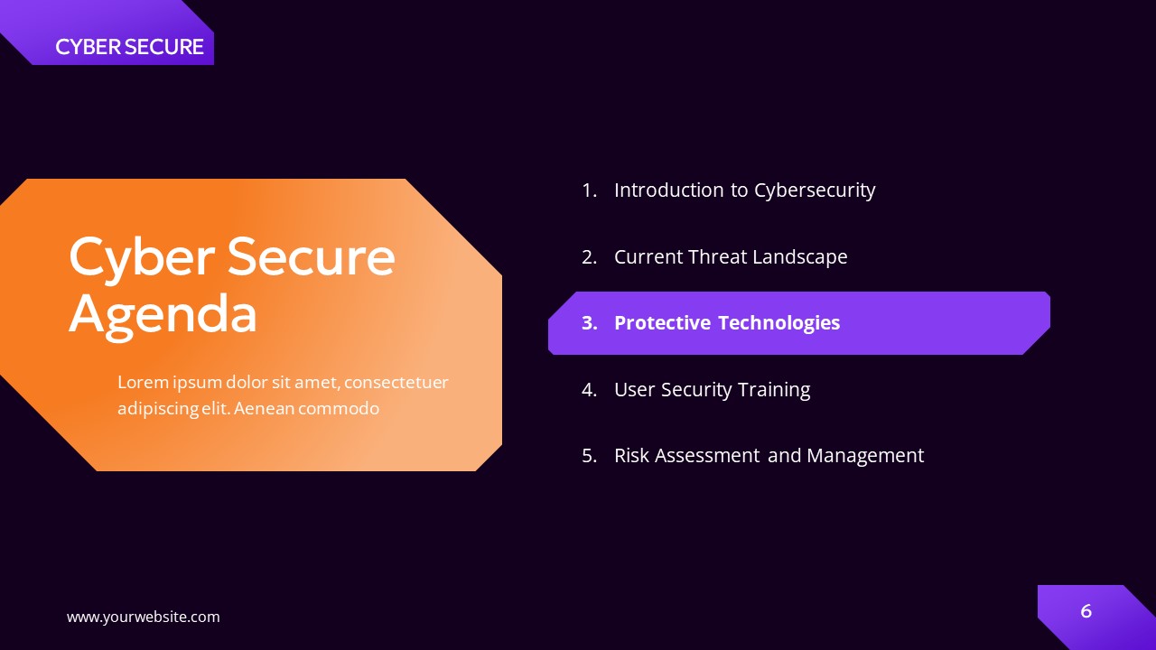 Cyber Secure Tech Google Slide Template, Presentation Templates ...