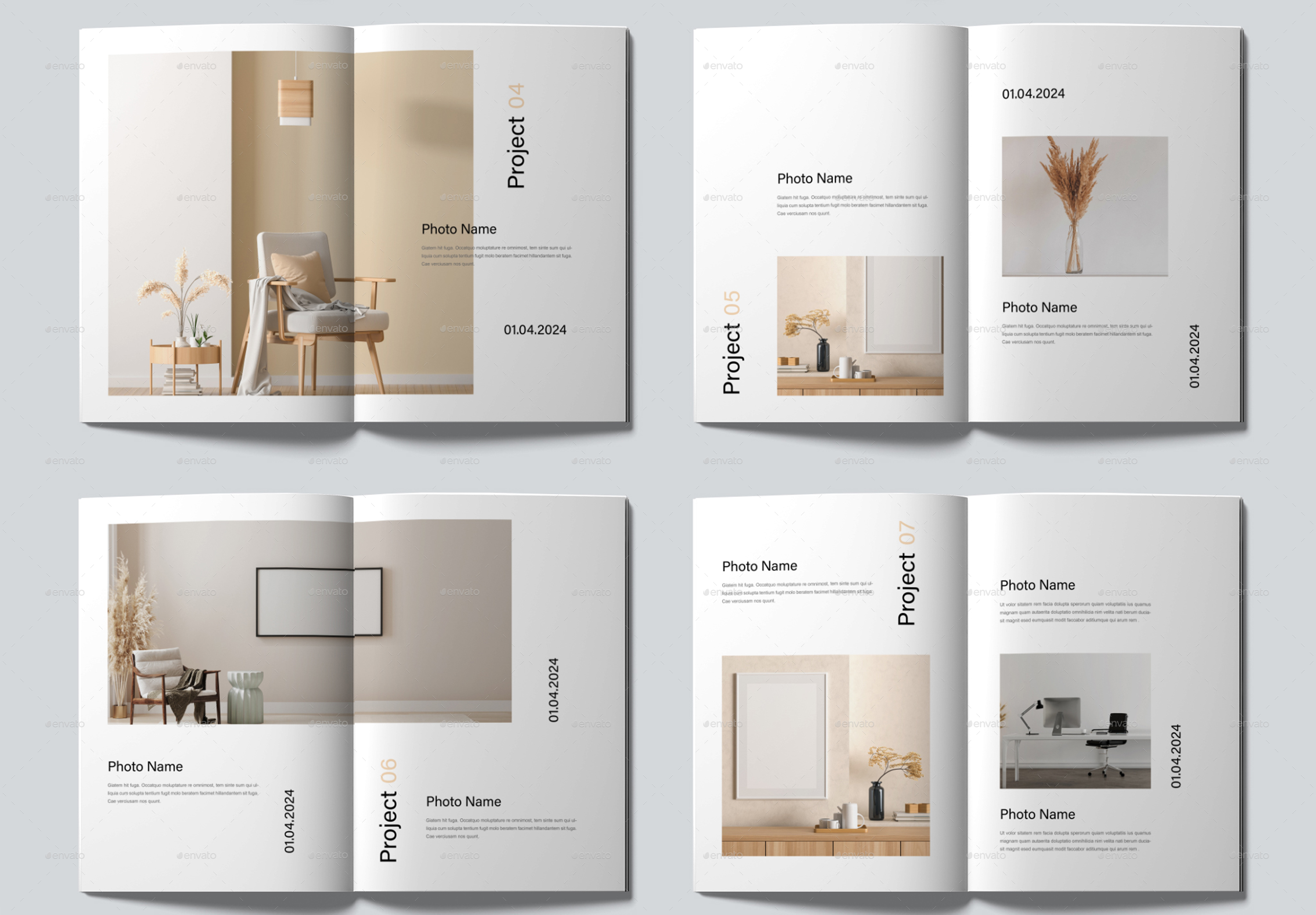 Minimal Portfolio Layout, Print Templates | GraphicRiver