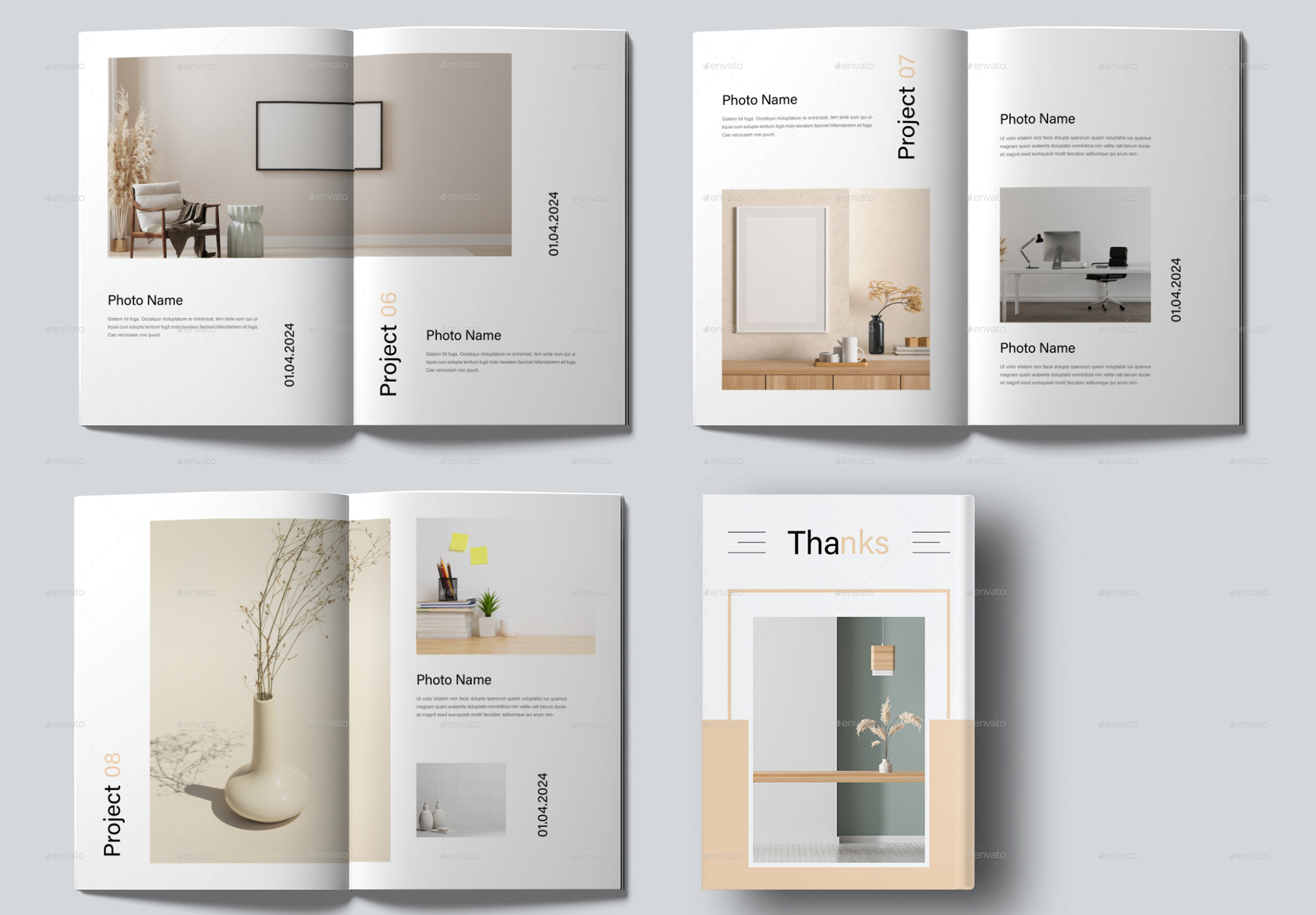 Minimal Portfolio Layout, Print Templates | GraphicRiver